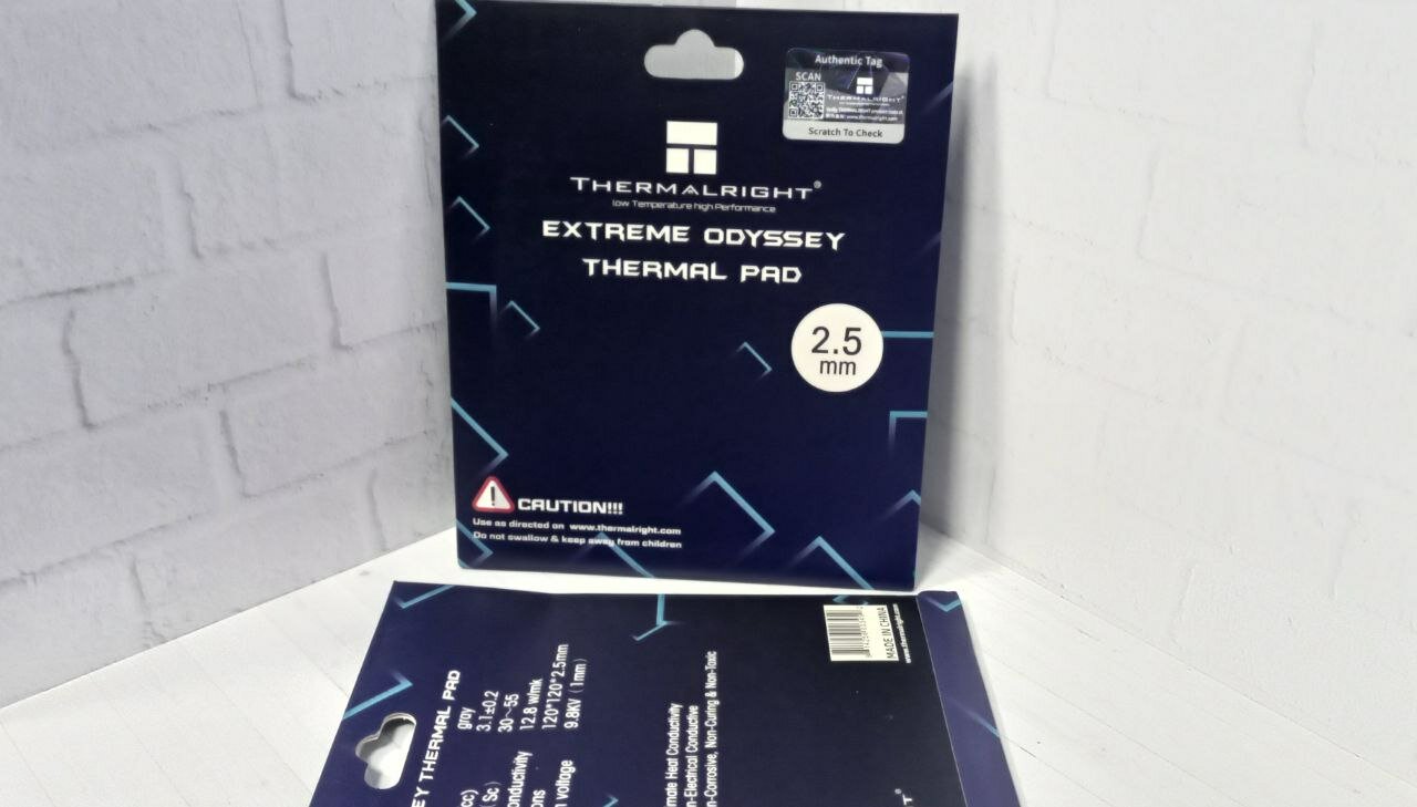 Термопрокладка Thermalright Extreme Odyssey Thermal Pad 120x120 мм 12.8 W/mk (толщина 2,5)