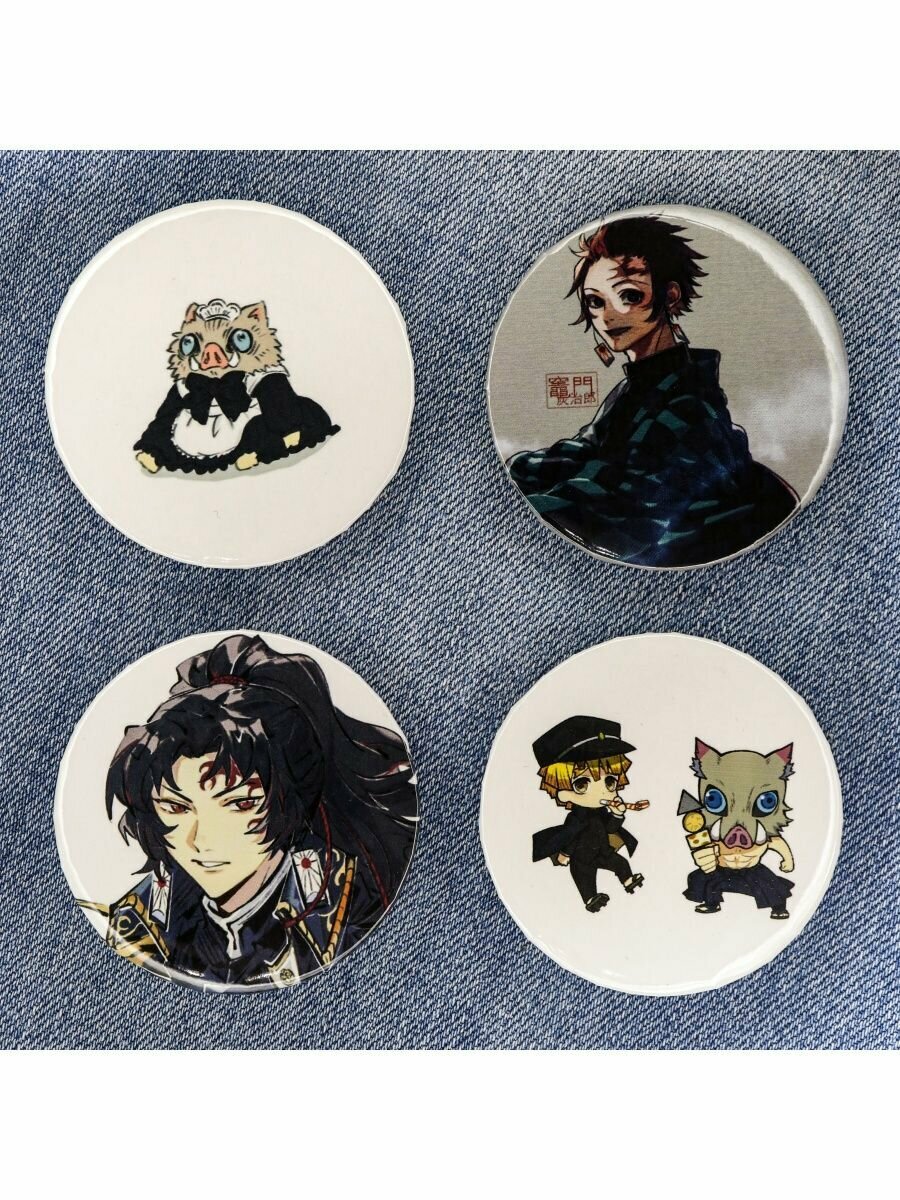 Набор значков аниме серии Demon Slayer