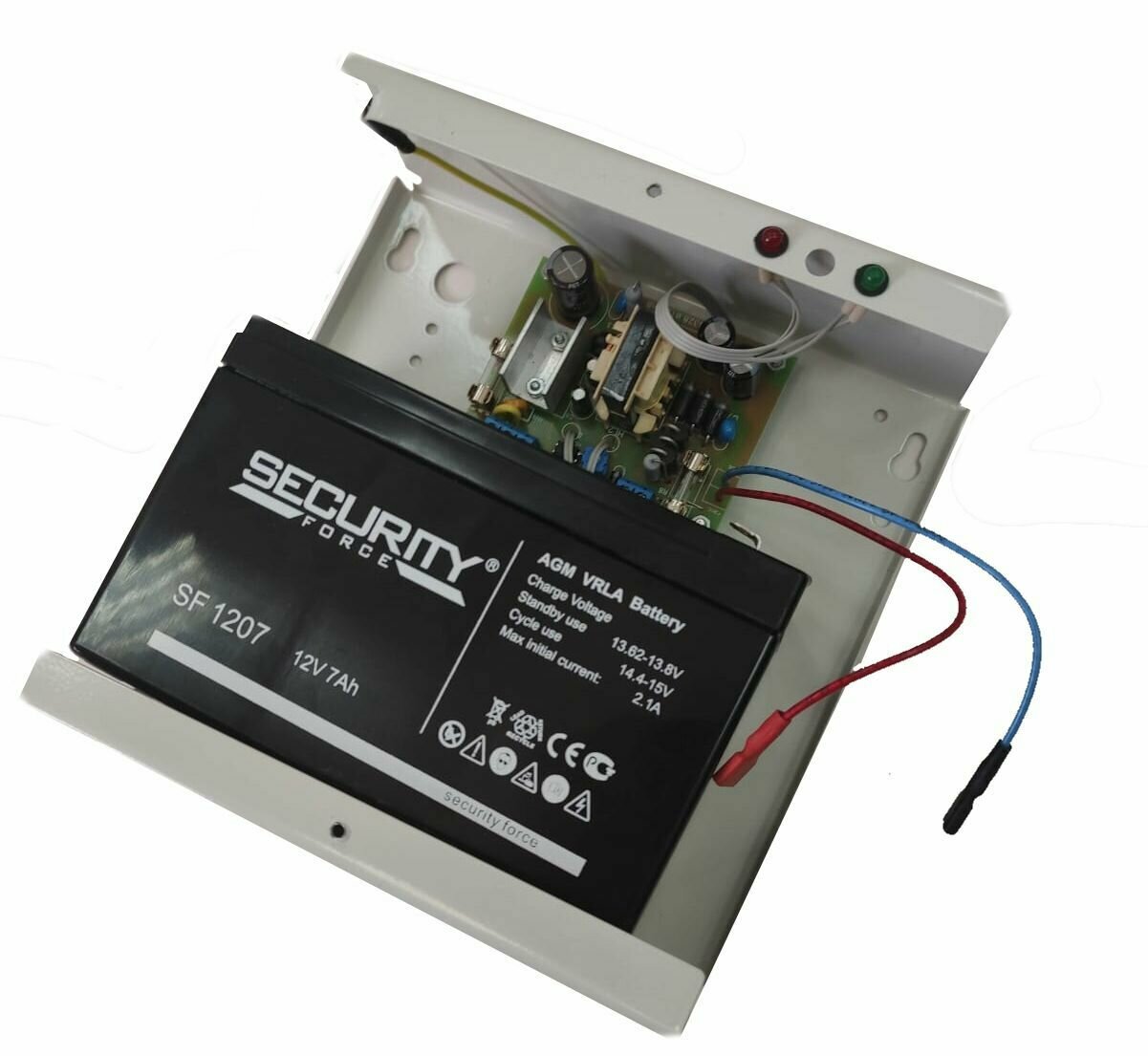 Комплект Блок резервного питания 4А(металлический корпус) + аккумулятор 7а/ч(Комплект Gf-UPS1202-7 + SF1207)