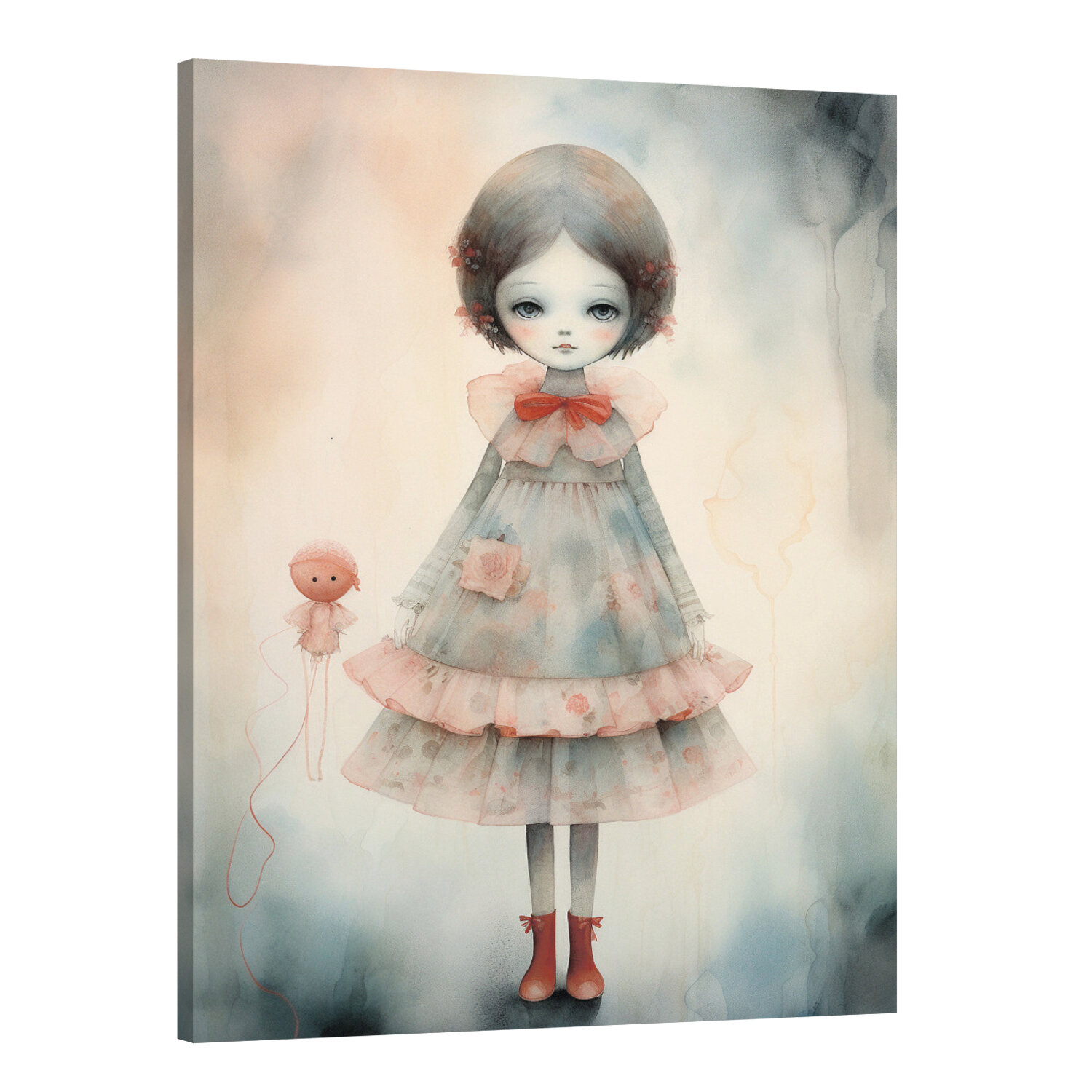 Интерьерная картина 50х70 "Кукла в тумане"