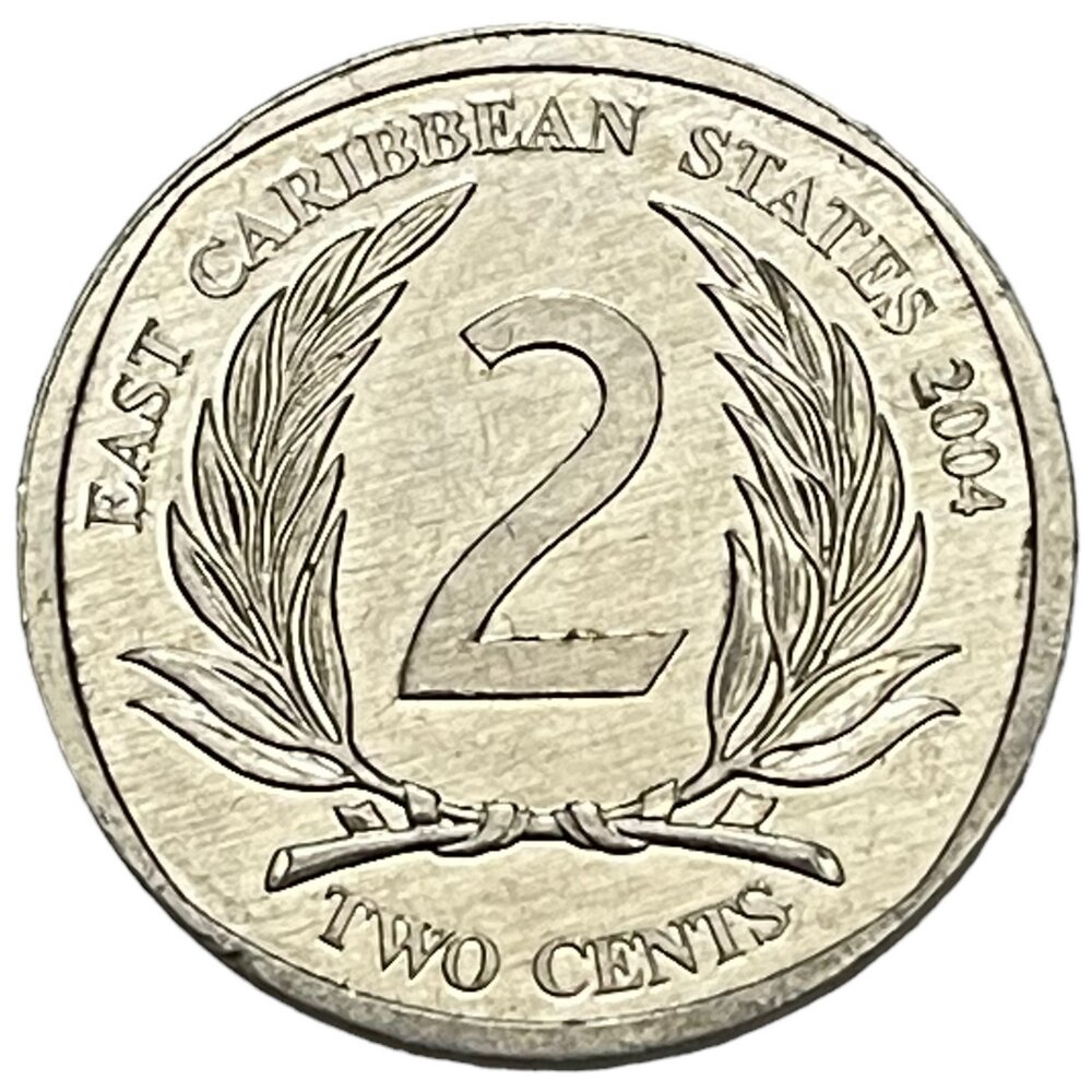 Восточные Карибские Штаты (Карибы) 2 цента 2004 г.