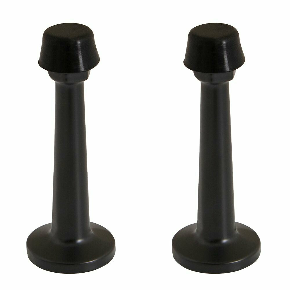 Упор дверной Fuaro (Фуаро) настенный DS-15 BL чёрный (комплект 2 штуки)