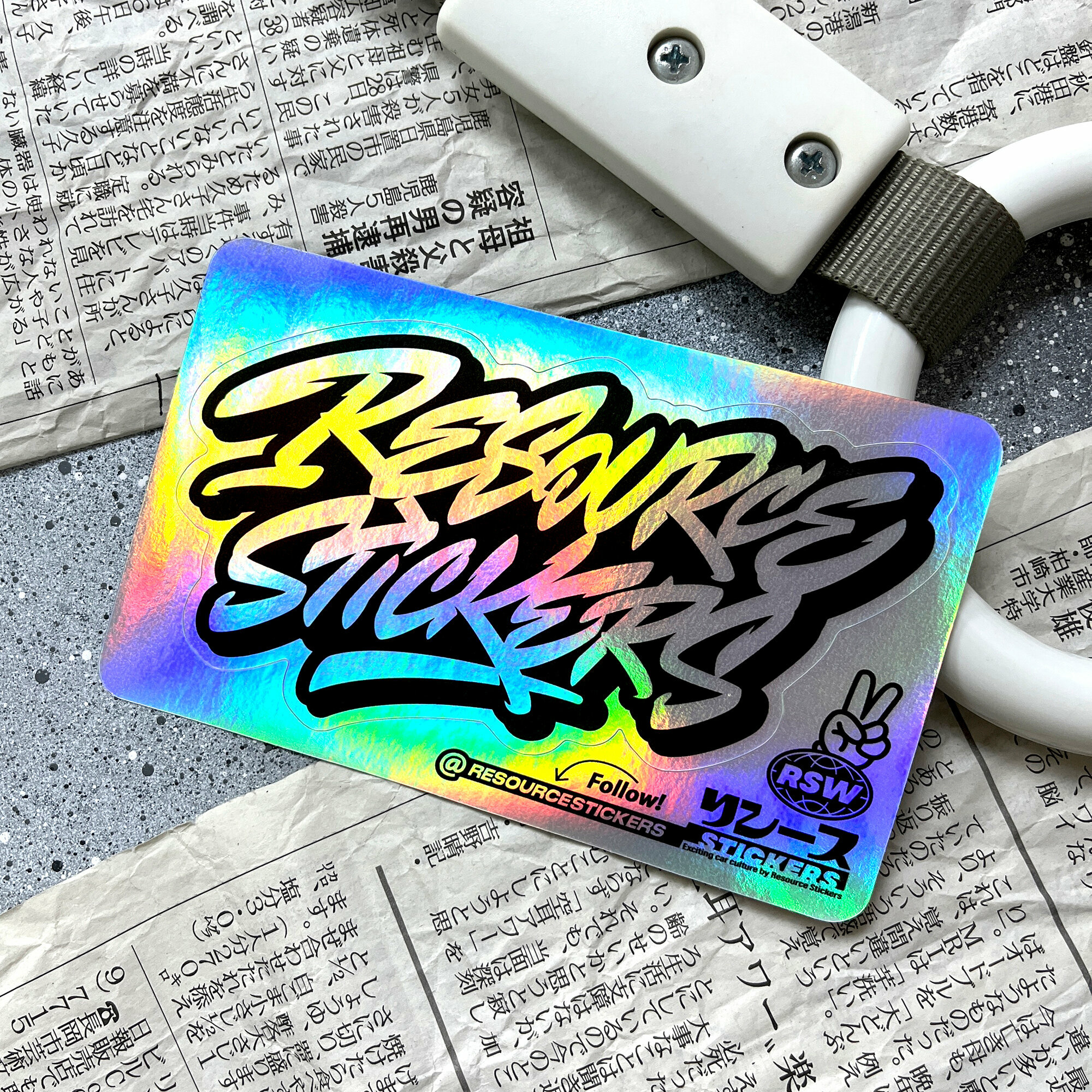 Наклейка голографическая Resource Stickers