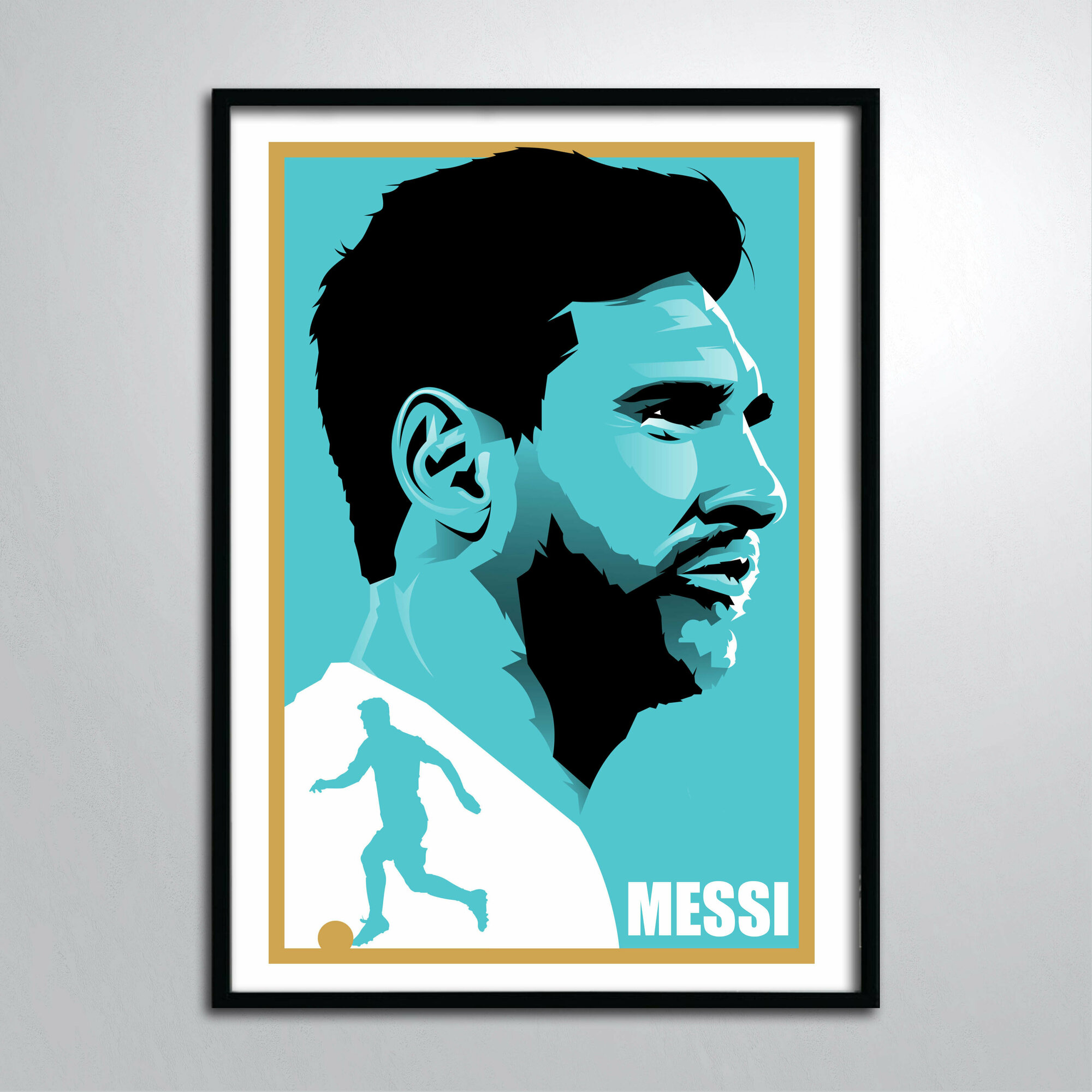 Постер в раме/Месси Messi
