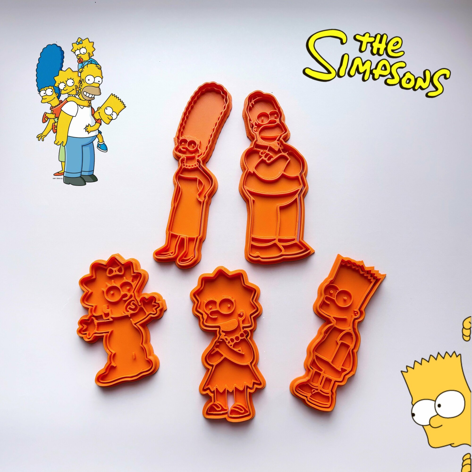 Набор форм для вырубки теста Симпсоны