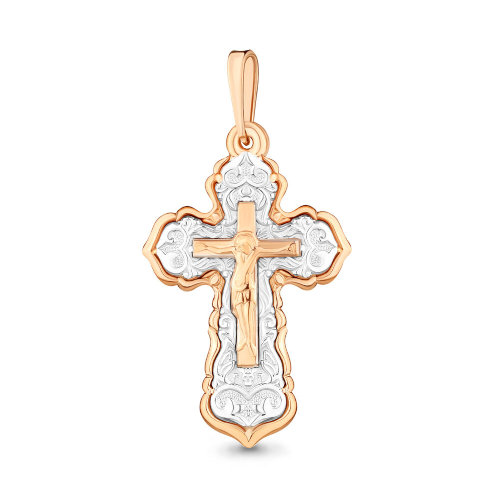 Крестик, серебро, 925 проба