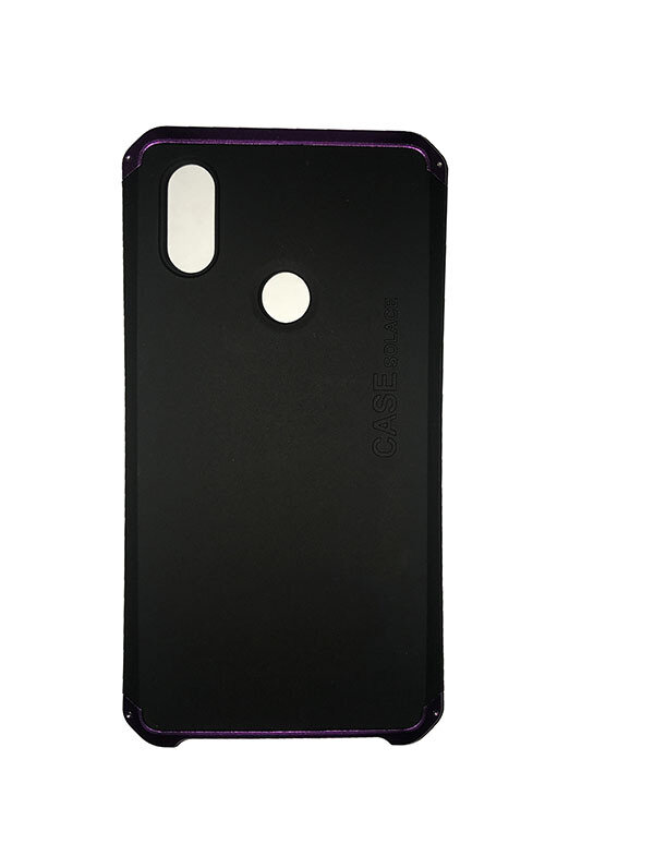 Противоударный чехол для Xiaomi Mi 8 SE, Case Solace, черный с фиолетовый