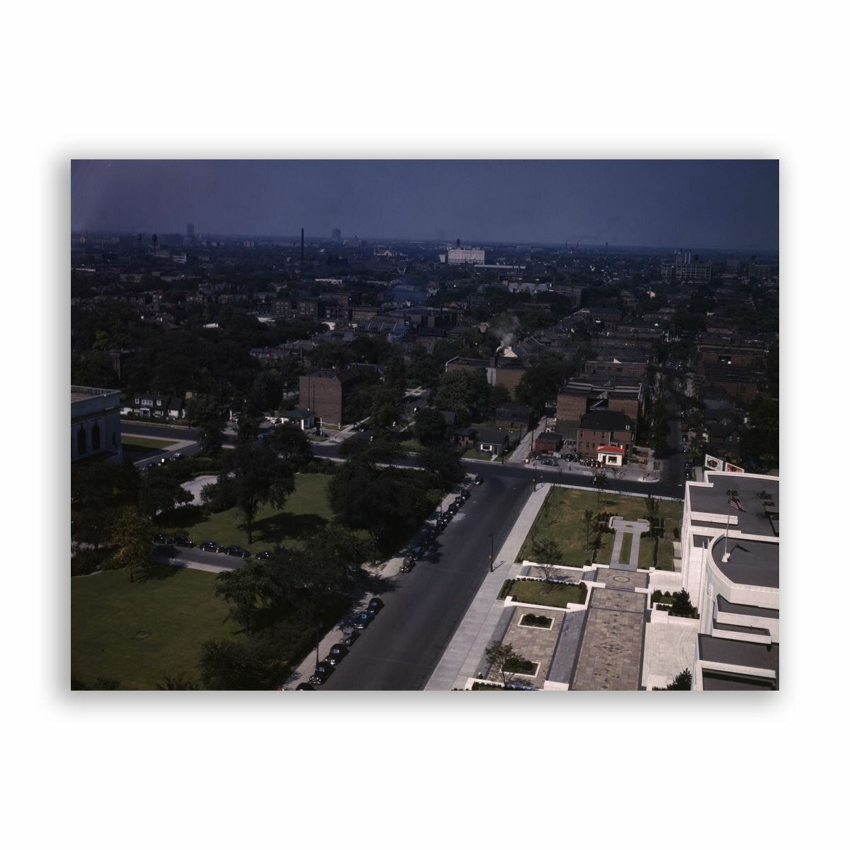 Постер, плакат на бумаге / Американские ретро города / Размер 30 x 40 см