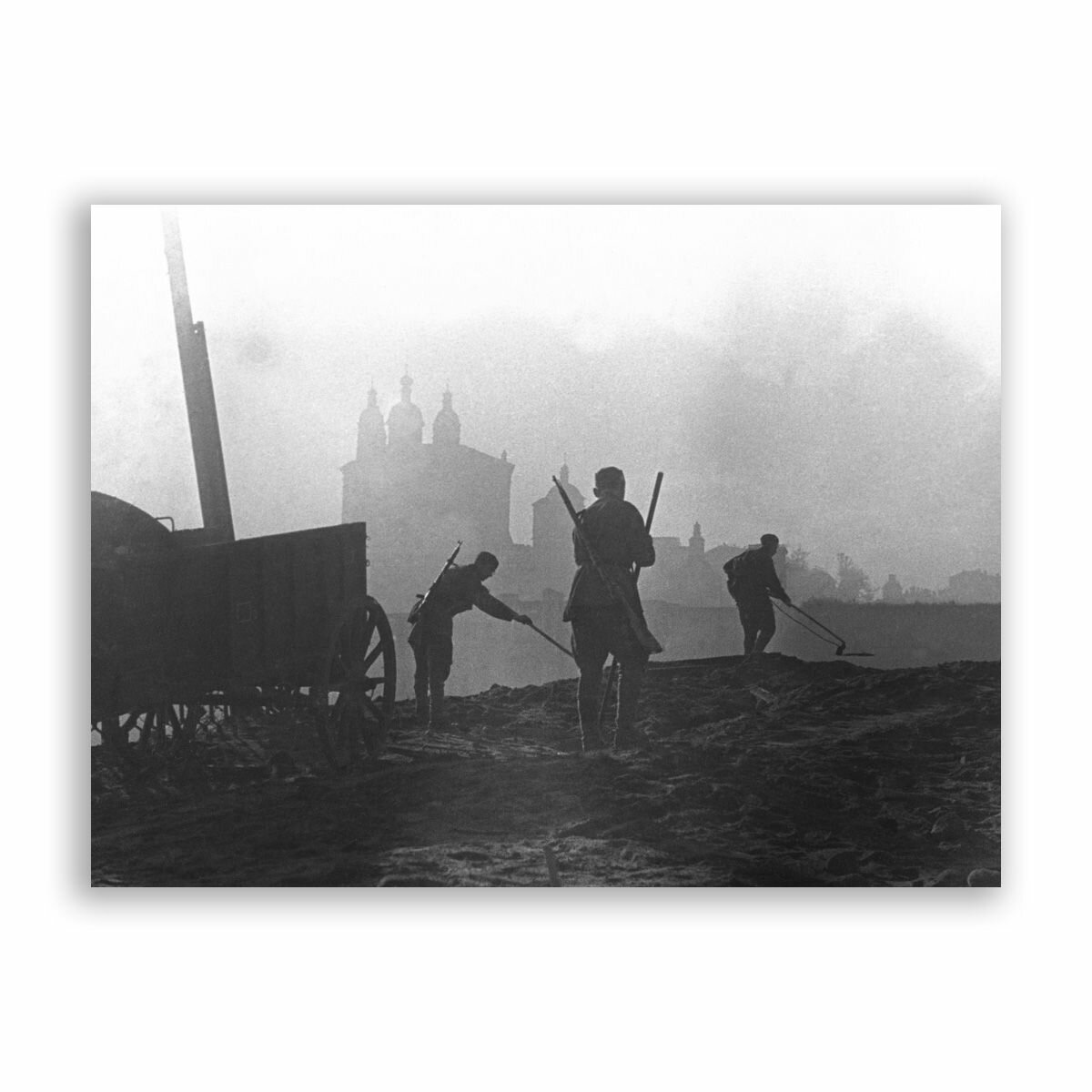 Советский постер, плакат на бумаге / Великая Отечественная война / Размер 60 x 80 см