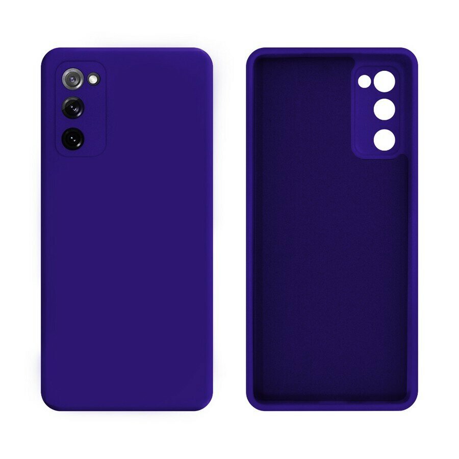 Силиконовая накладка Silky soft-touch для Samsung S20 FE/S20 Lite