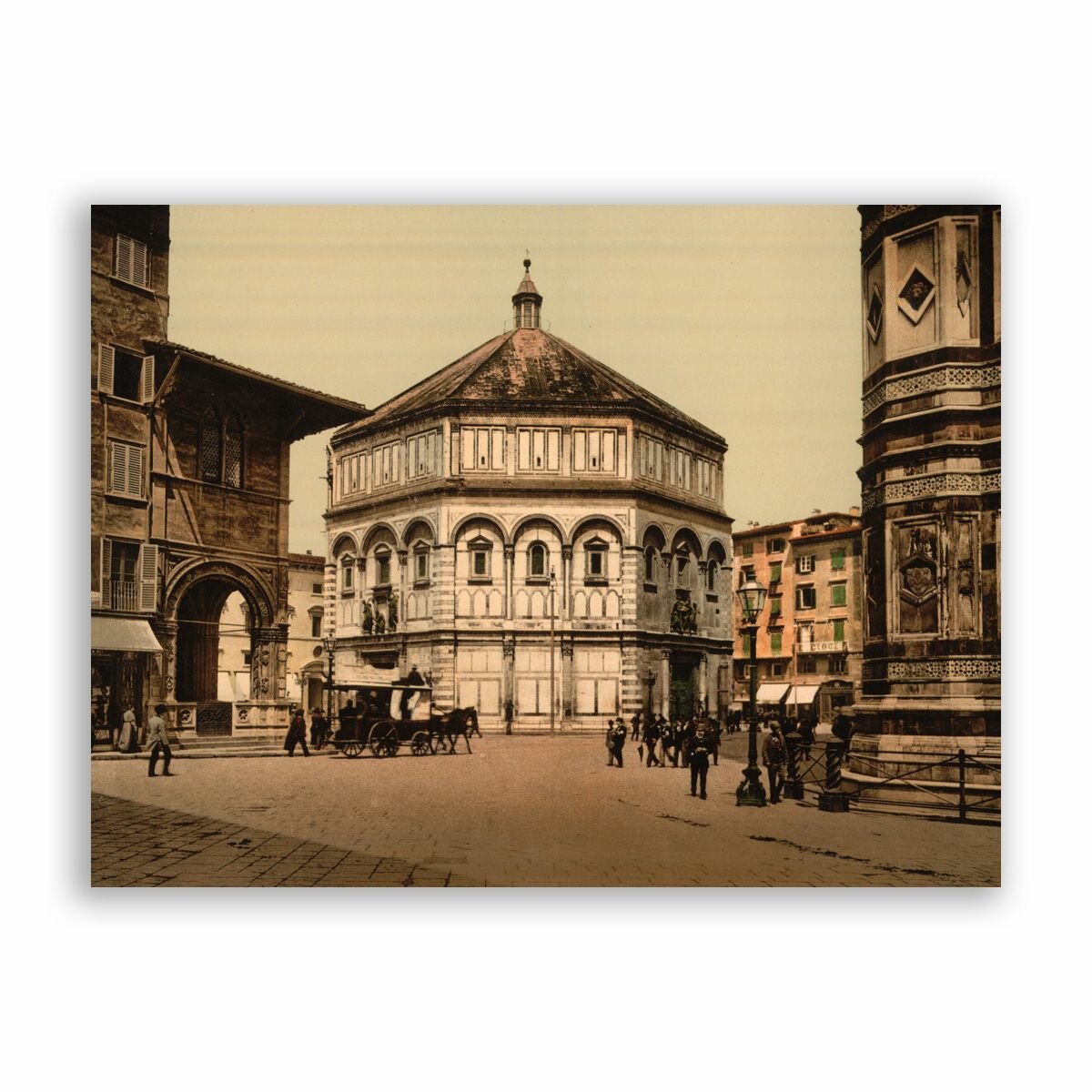 Постер, плакат на бумаге / The Baptistry, Florence, Italy / Размер 60 x 80 см