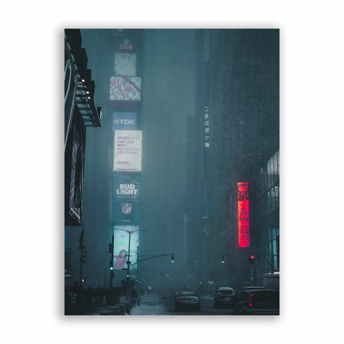 Постер, плакат на бумаге / Нью Йорк / Размер 30 x 40 см
