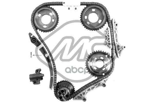 Комплект ГРМ цепной Ford MONDEO III/TRANSIT / Jaguar X-TYPE I 58383 METALCAUCHO/1097637 1102609 1102610 1102614 1102615 1102.