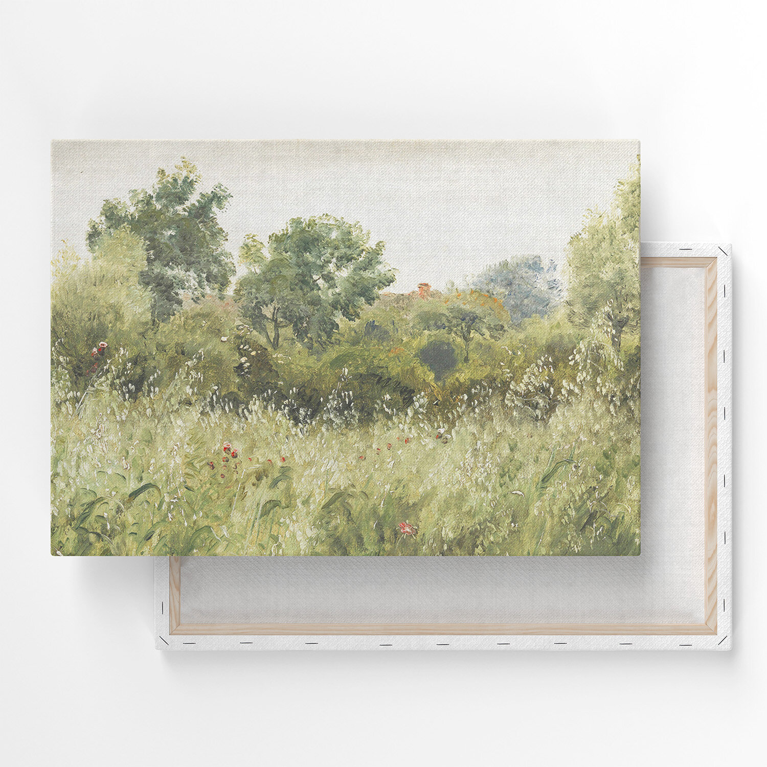 Картина на холсте, репродукция / Тамсен Сковгаард - Oat Field with Florals / Размер 30 x 40 см