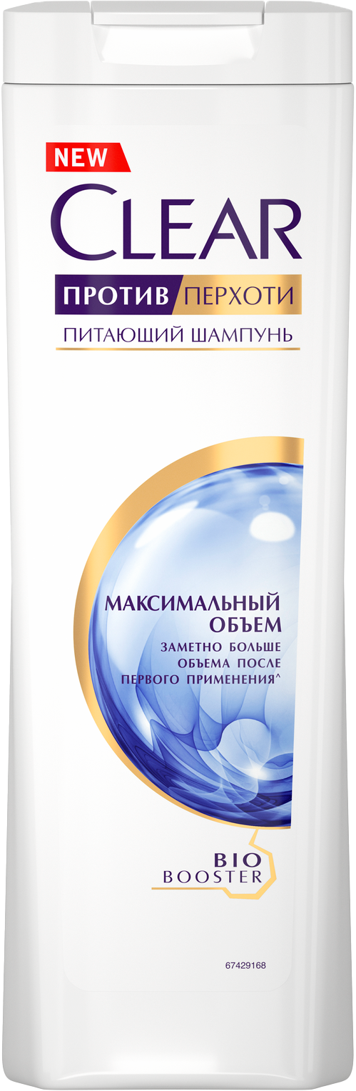 Шампунь для волос CLEAR Women Максимальный объем, против перхоти, 400 мл