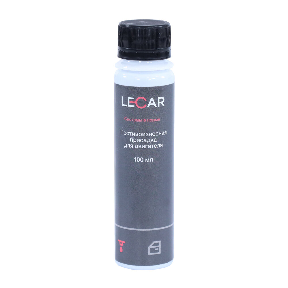 Присадка для двигателя, противоизносная LECAR 100 мл. (флакон)