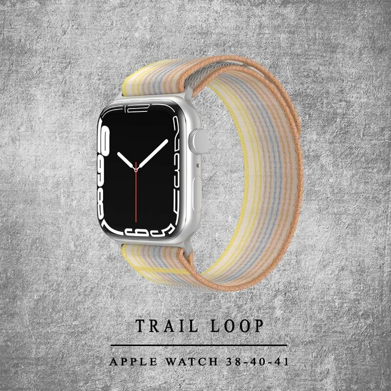 Smennyy tkanevyy remeshok trail loop 38 40 41mm iz legkogo dyshashchego materiala s udobnoy i