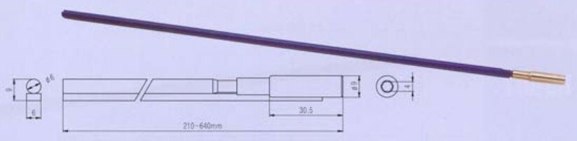RD-102-410 Анкерный стержень, 410мм, Metallor