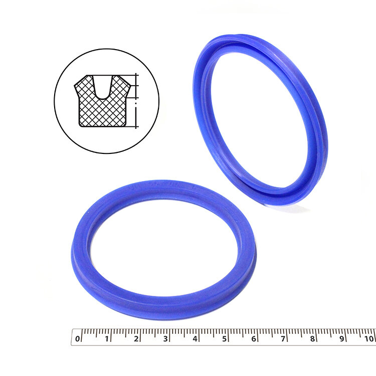 Манжета гидравлическая 56х66х6 (манжета цилиндра 66*56*6) тип UN PU (полиуретан) (упаковка 2 шт.)