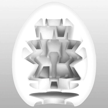59982 Tenga Egg Boxy. Мастурбатор с рельефом в виде пустотелых вершин