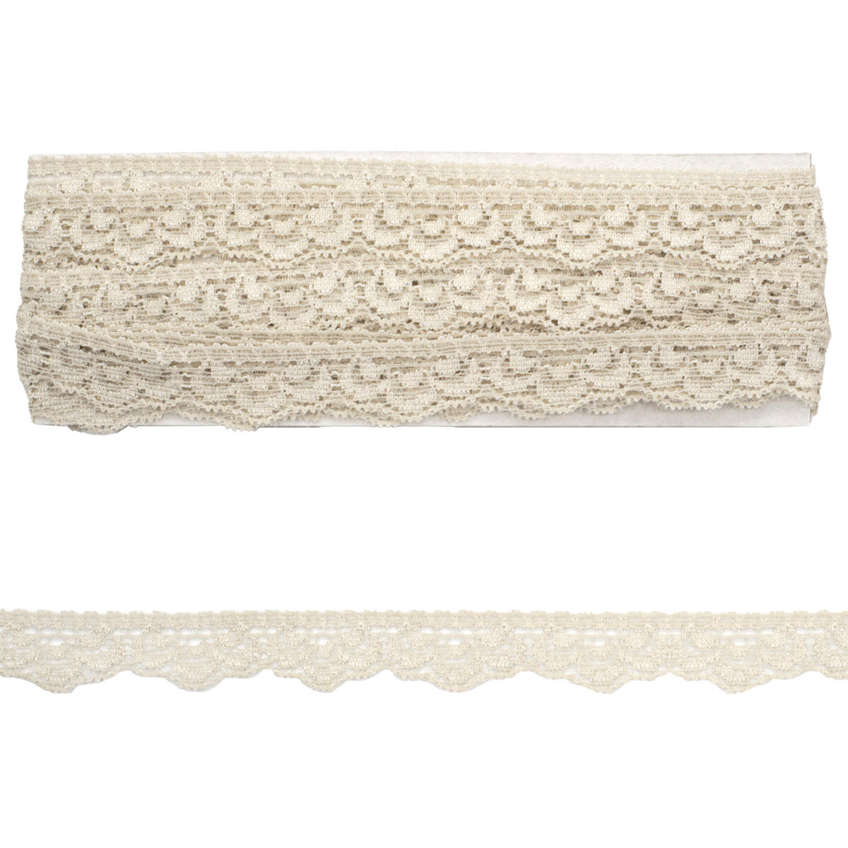 Кружево эластичное для шитья нижнего белья Айрис, LAEC5233, 16мм*5м (бежевый)