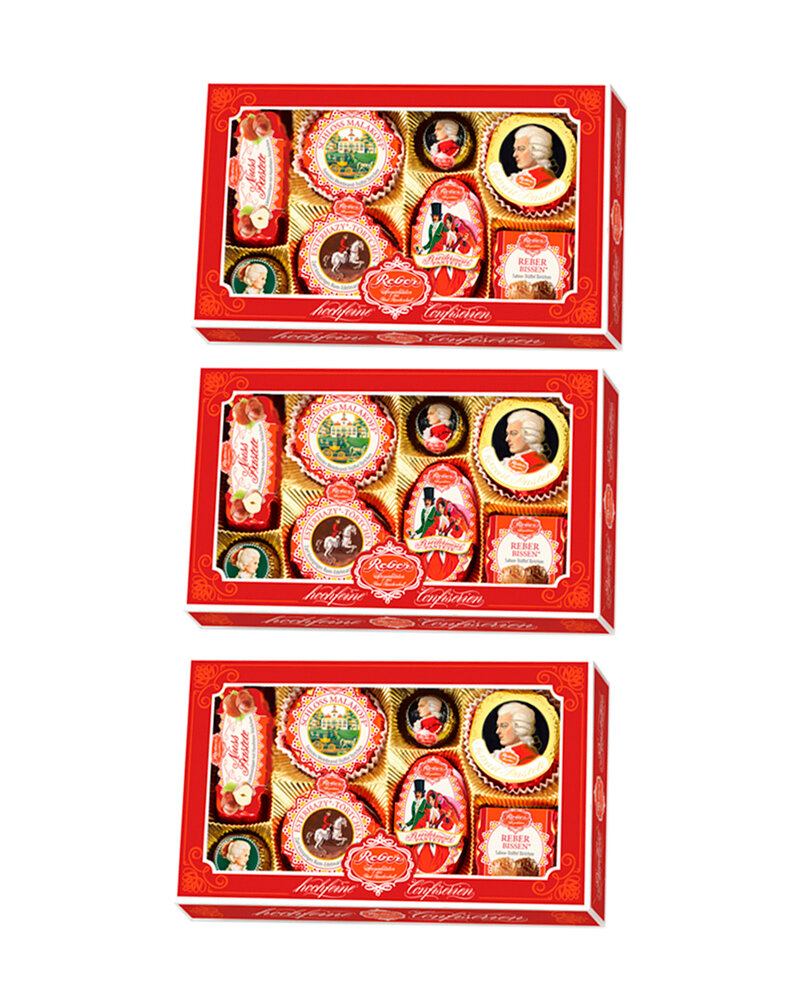 Шоколадные Конфеты Reber Ассорти 285 гр. - 3 шт