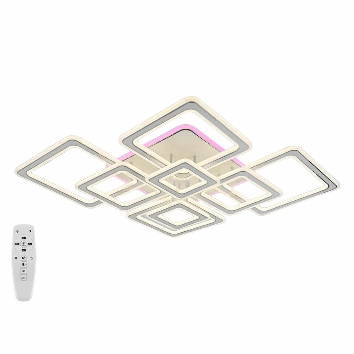 Люстра потолочная светодиодная Studio Led SL983/8K RGB White+Chrome