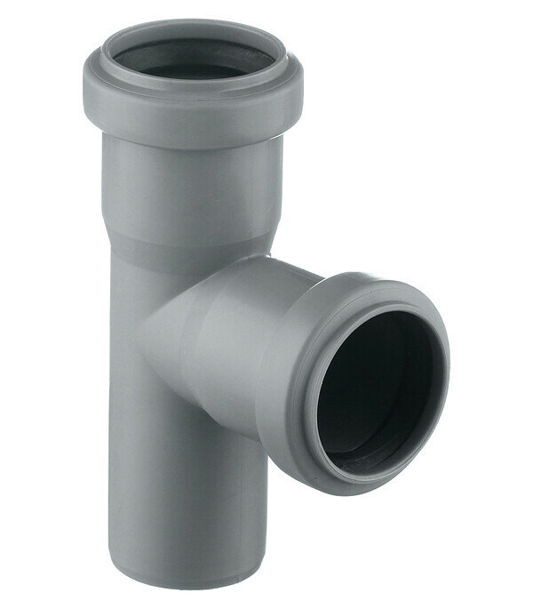 Тройник Ostendorf HTEA d40 мм 87° пластиковый для внутренней канализации (111400) Ostendorf 111400/38040
