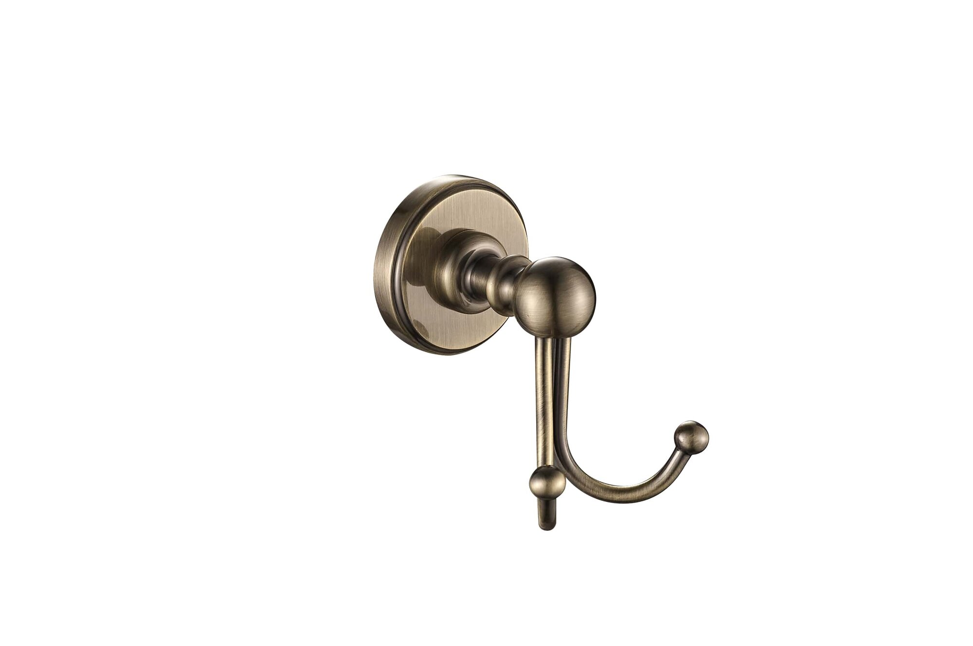 Крючки для ванной двойной Vivi Felice, латунь, настенный, бронза