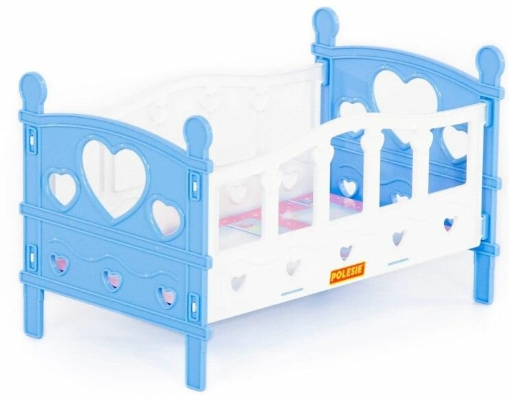 Кроватка для кукол сборная, детская пластиковая игрушечная мебель для кукольного домика, сюжетно-ролевая игрушка для девочек, 5 элементов, в пакете, микс