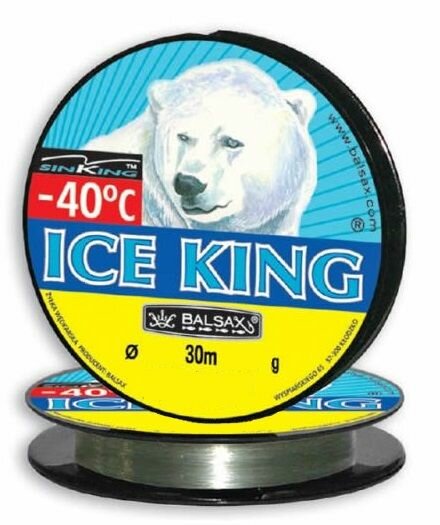 Монофильная леска Balsax Ice King 30м 0,10мм 1,35кг, прозрачная (10 штук)