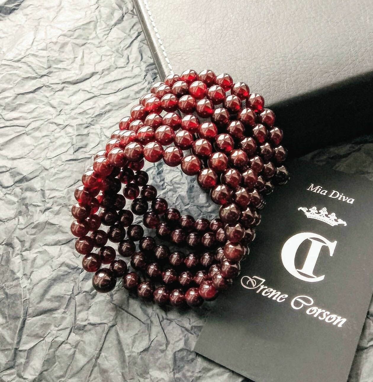 Браслет, гранат