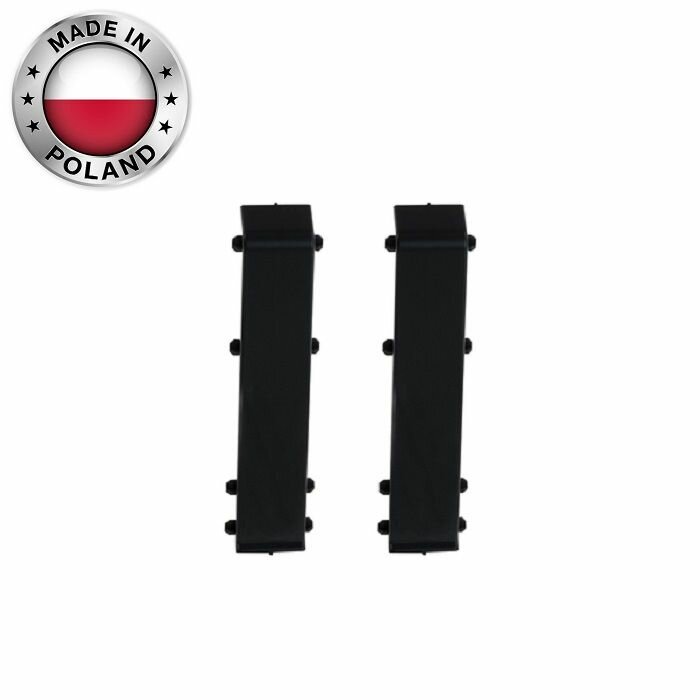 Соединитель для напольного плинтуса Cezar, Черный матовый, 9005