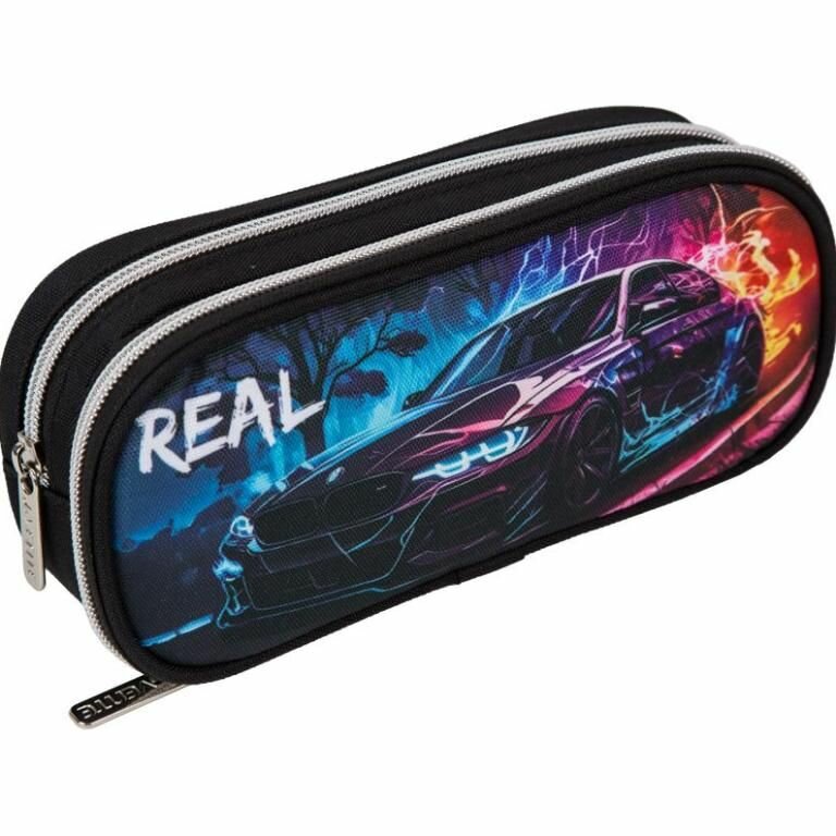 Пенал "deVENTE. Stay Real" 220 x 90мм овальный для 60 предметов (без наполнения)