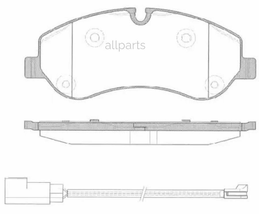 REMSA 152002 1520.02 колодки дисковые ! передние\ Ford Transit 310-470 12>