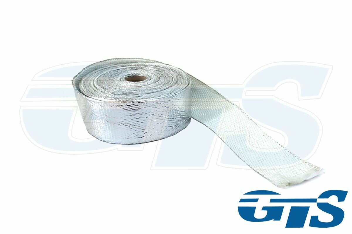 Термолента белая-фальгированная 2 мм х 50 мм 10м cтекловолокно