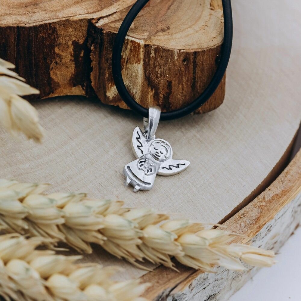 Подвеска, серебро, 925 проба, чернение, фианит