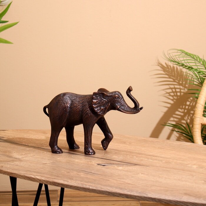 Сувенир «Слоник», 28×9×18 см, алюминий