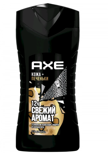 Axe men Кожа+печеньки Гель для душа "свежий аромат" 250 мл.
