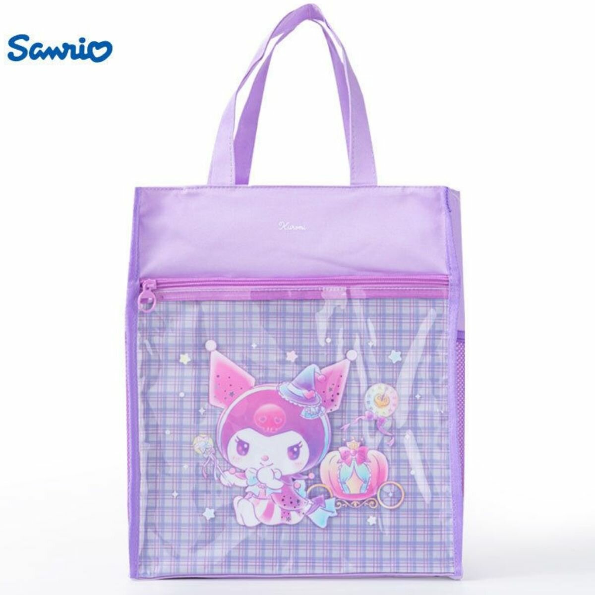 Сумка шоппер Hello Kitty "Куроми", для девочек, 30х30 см, 1 отделение, боковая молния