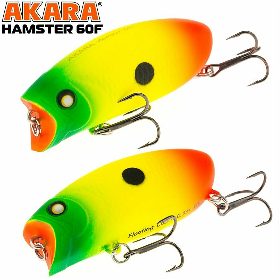 Воблер Akara Hamster 60F 60 мм 10 гр. A21