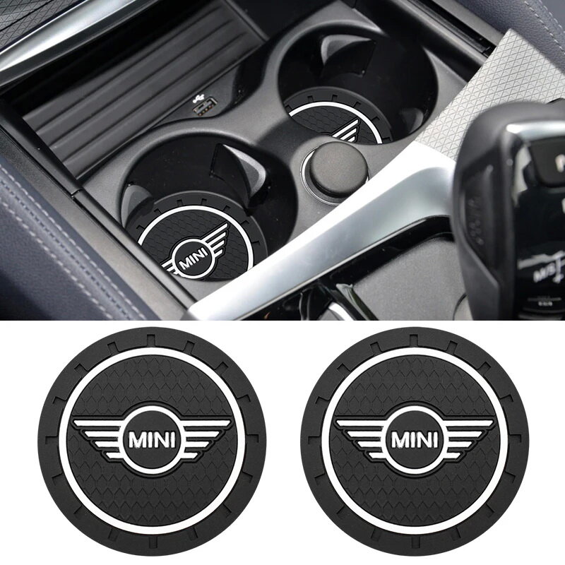 Коврик в подстаканник автомобиля MINI, 2 шт
