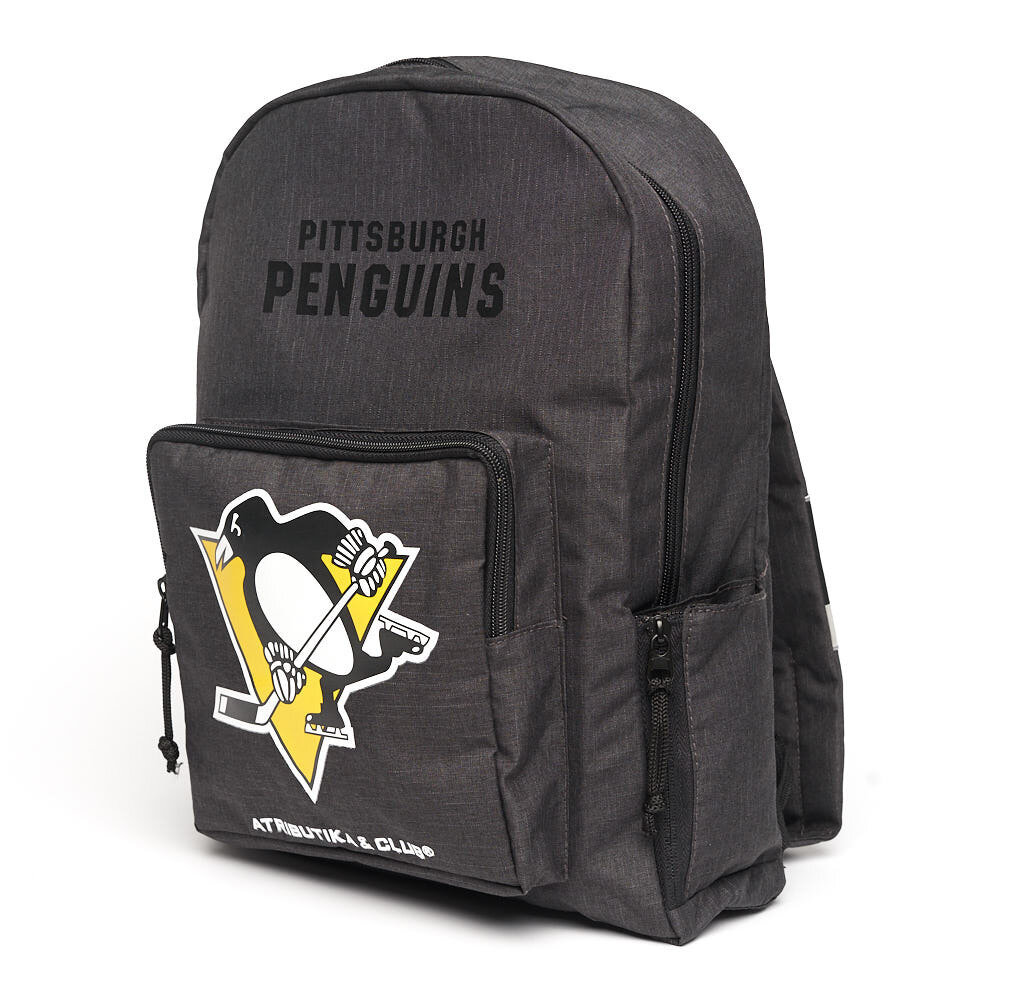 Рюкзак детский спортивный NHL Pittsburgh Penguins для мальчика Atributika & Club чёрный 58140