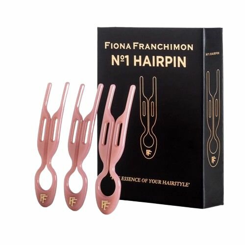 FIONA FRANCHIMON Набор заколок-шпилек для волос No1 Hairpin Seashell Pink (3 шт)