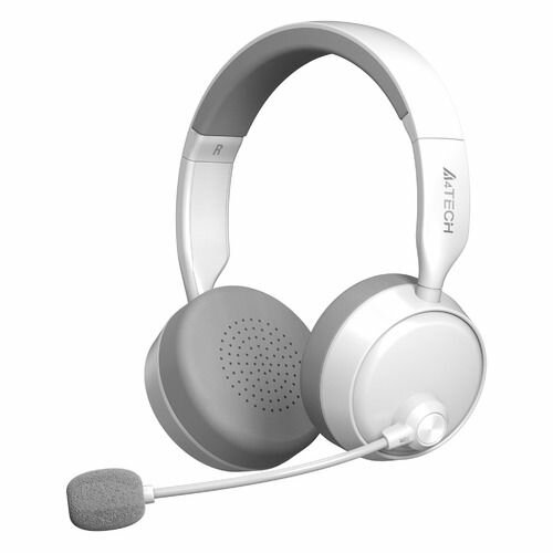 Гарнитура A4TECH BH230, для компьютера, мониторные, Bluetooth, белый / серый [bh230 white]