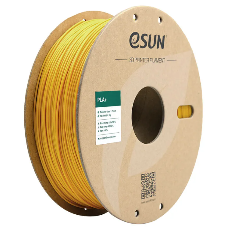 Esun Катушка PLA+ пластика ESUN 1.75 мм 1кг, желтая