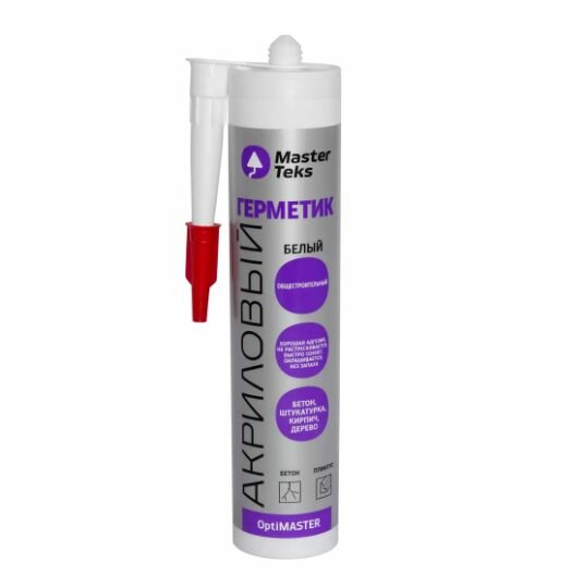 Герметик акриловый Masterteks белый 280 мл