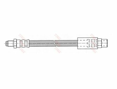 TRW PHB319 Шланг тормозной задний для L220mm / наружный AUDI 100 83-94