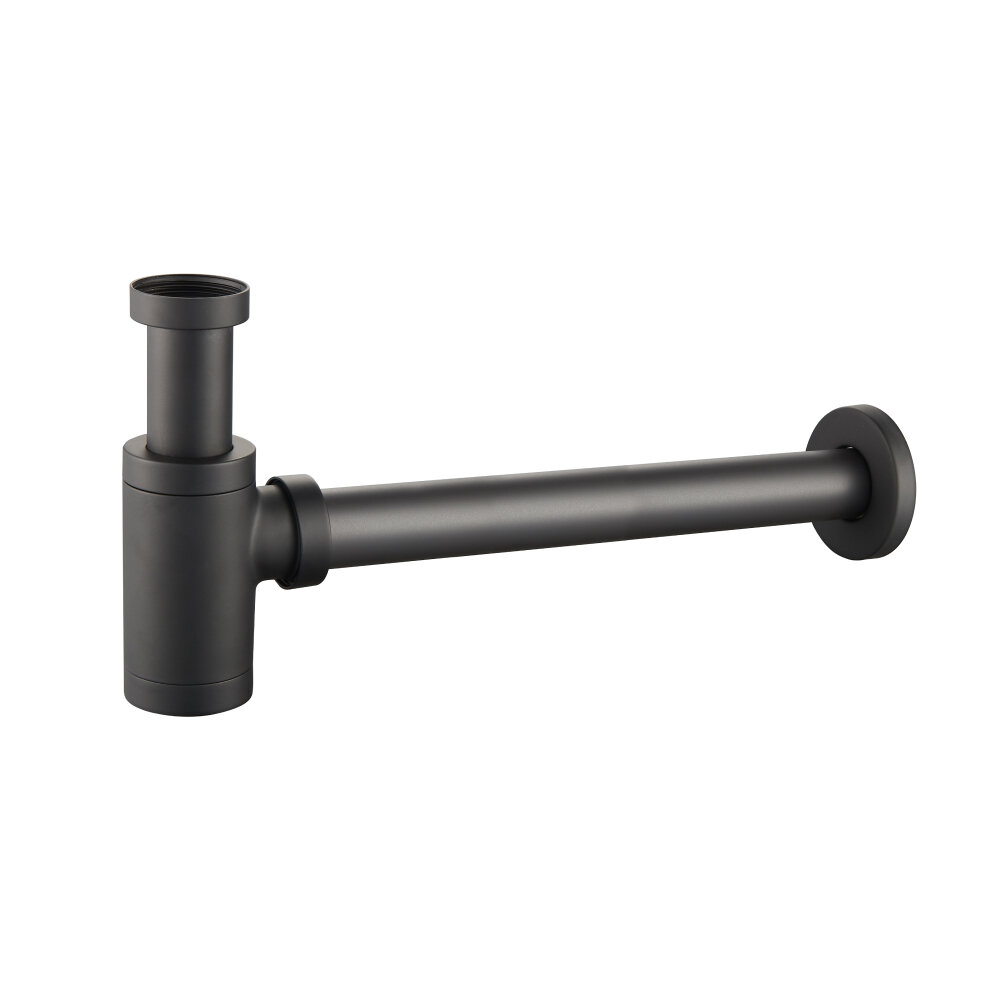 Сифон для раковины Tokito 1 1/4х50 мм без выпуска с соединением 32 мм черный (TOK-SHI-L32BL)