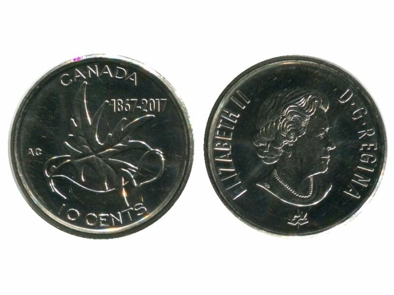 10 центов Канады 2017 г, Крылья мира
